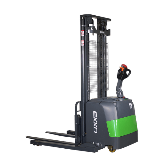 Ekko EB18C-138Li 4000 lb Lithium Straddle Stacker – Equipment Outfitters