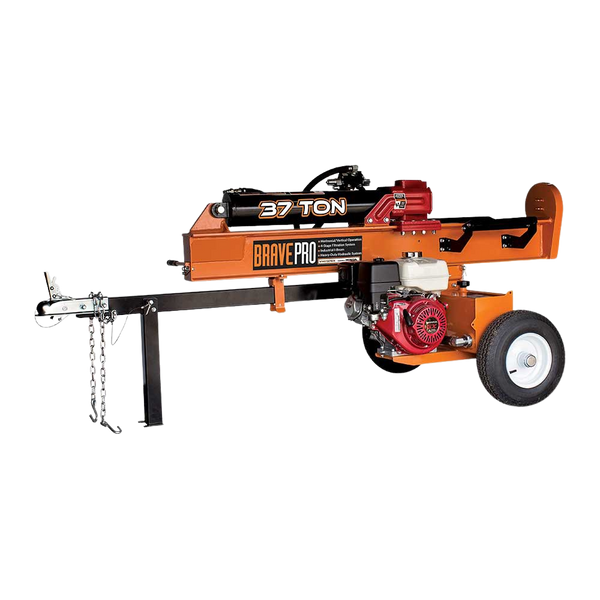 Brave Tow Behind Log Splitter 37-Ton Vertical/Horizontal Portable Gas ...